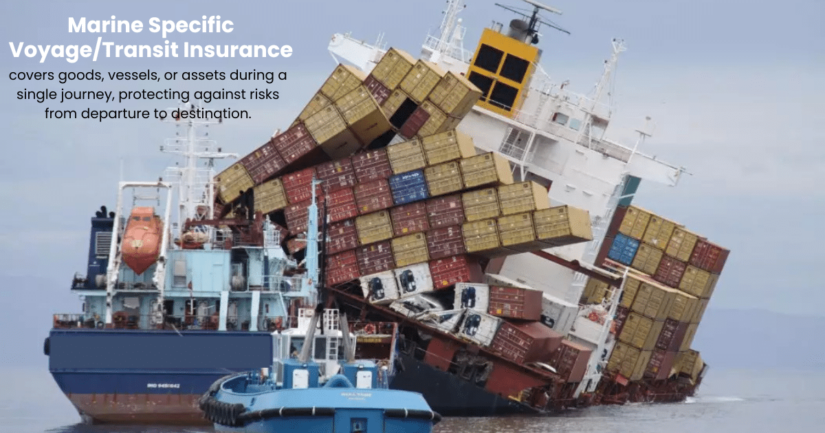 Marine Voyage or Transit insurance policy for One-Time Coverage